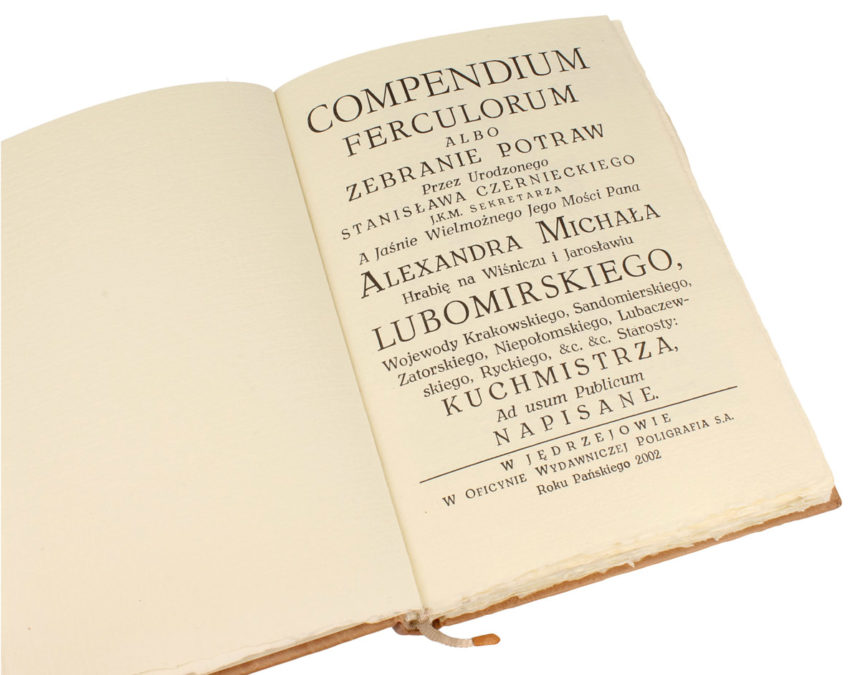 Czerniecki Stanisław, Compendium Ferculorum - Galeria Książki ...